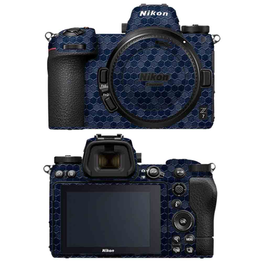 Honeycomb Blue - Nikon Camera Skins