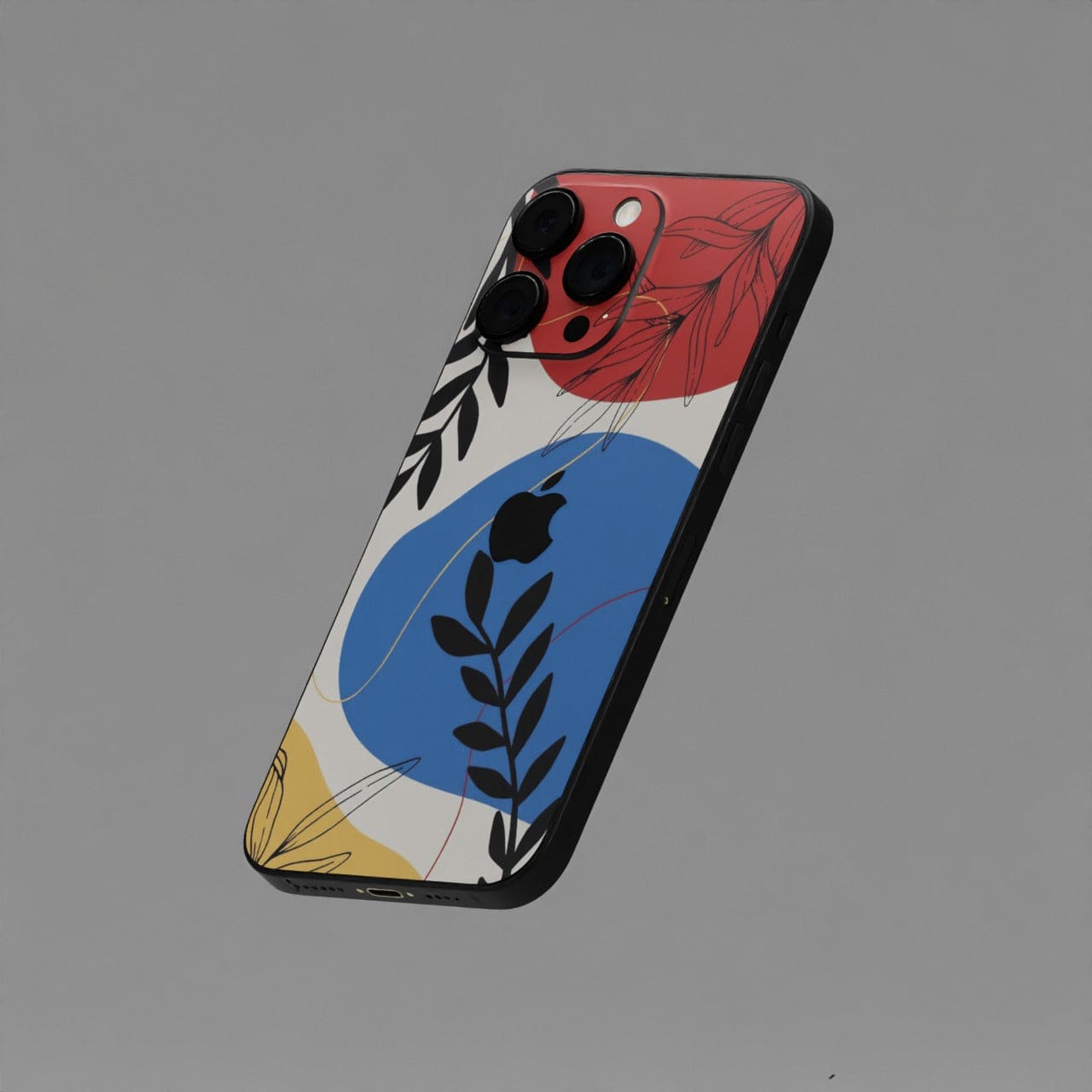 Flower silhouette Mobile Skins & Wraps