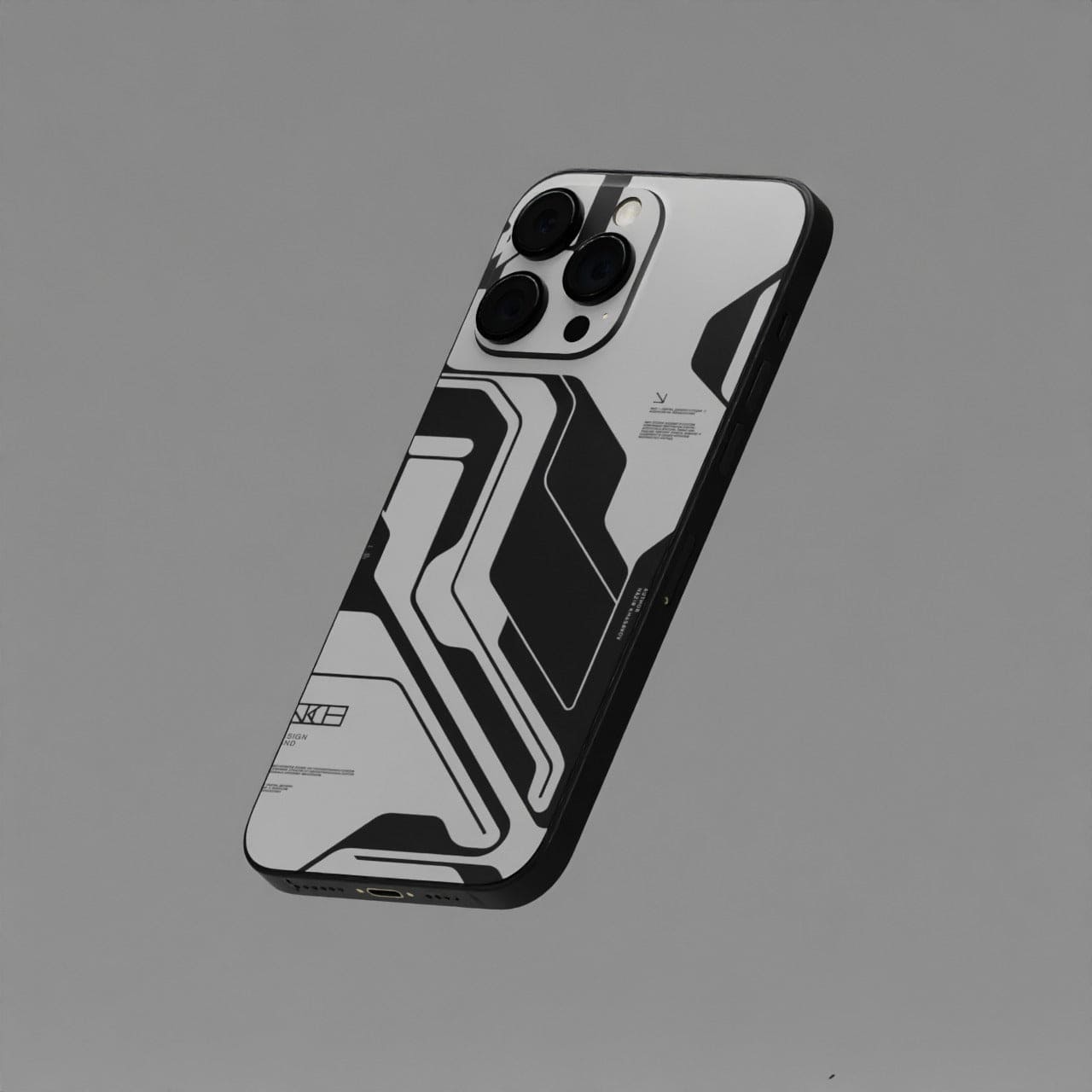 White Cyberpunk Mobile Skins & Wraps